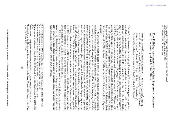 (PDF) The Full-Sky Astrometric Mapping Explorer--Distances and ...