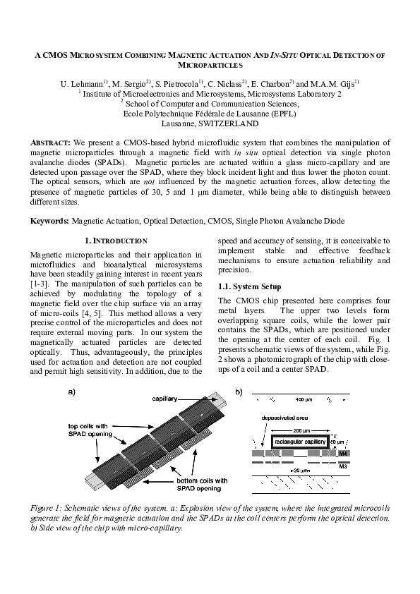 (PDF) Microparticle photometry in a CMOS microsystem combining magnetic actuation and in situ ...