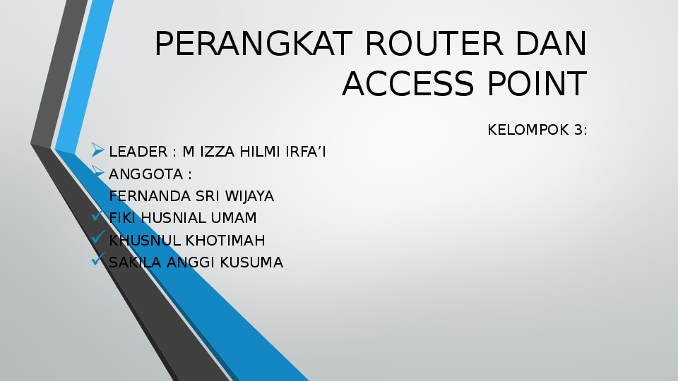 (PPT) presentasi router dan access point
