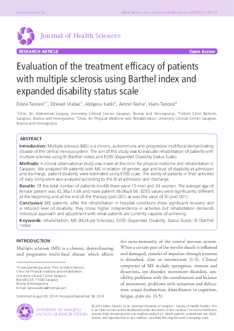 (PDF) Evaluation of the treatment efficacy of patients with multiple ...