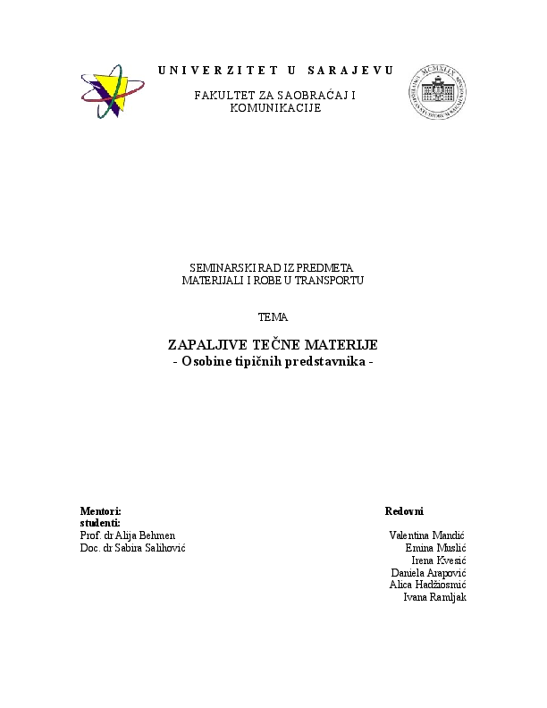 (DOC) 50875822-Zapaljive-tecne-materije-seminarski klasa3