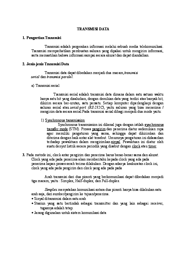 (DOC) TRANSMISI DATA