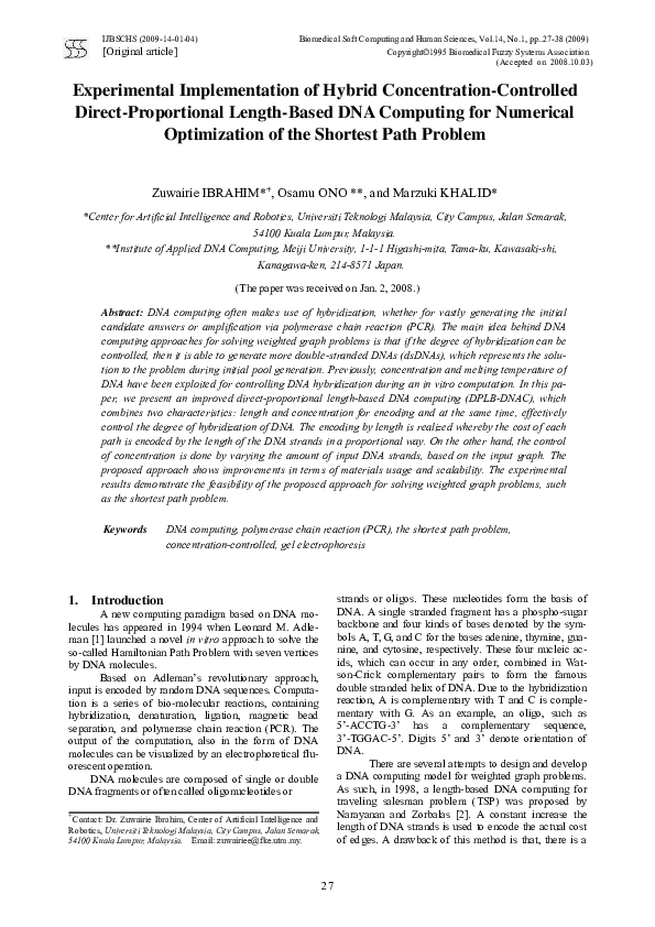 Pdf Experimental Implementation Of Hybrid Concentration Controlled