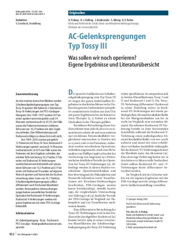 (PDF) AC-Gelenksprengungen Typ Tossy III