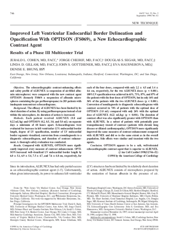 (PDF) Improved left ventricular endocardial border delineation and ...