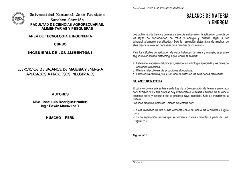 (PDF) BALANCE DE MATERIA Y ENERGIA