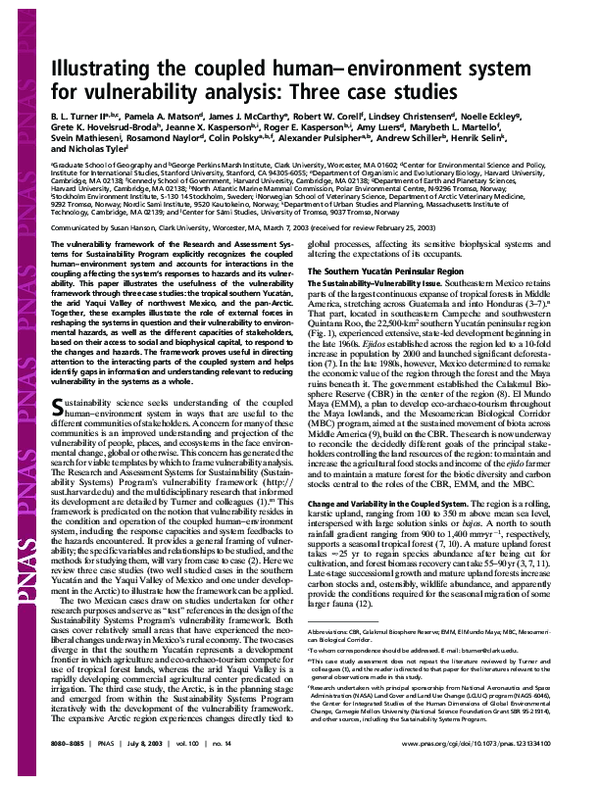 (PDF) Illustrating the coupled human-environment system for ...