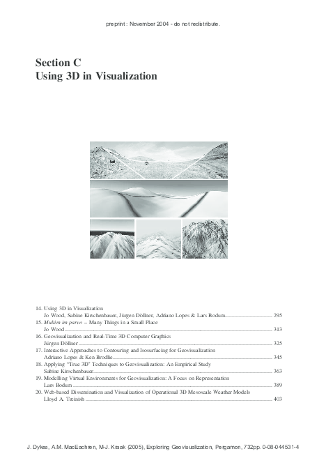 (PDF) Section C Using 3D in Visualization