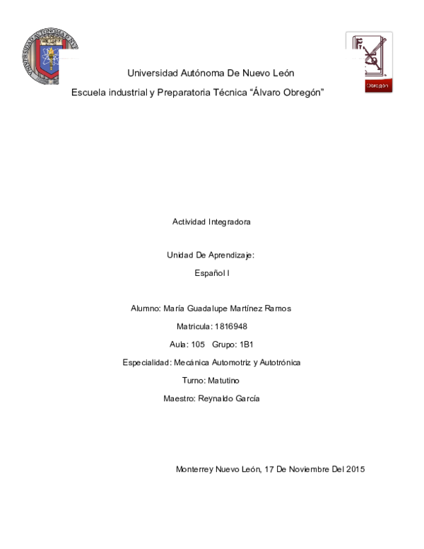 (DOC) Actividad integradora