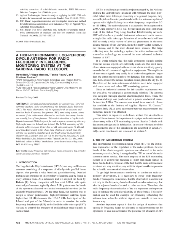 (PDF) A high-performance log-periodic dipole-antenna for radio ...
