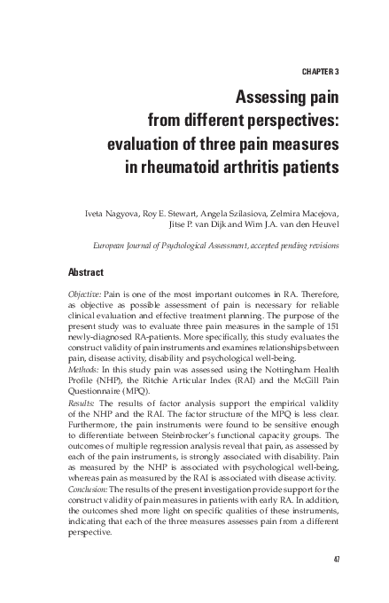 (PDF) Psychometric properties of the painDETECT questionnaire in ...