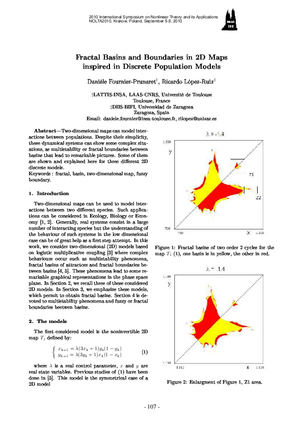 (PDF) Fractal Basins and Boundaries in 2D Maps inspired in Discrete ...