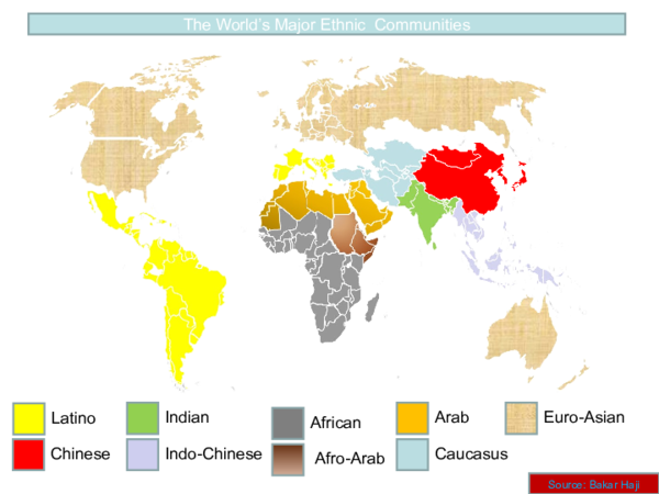 World Ethnicity Map