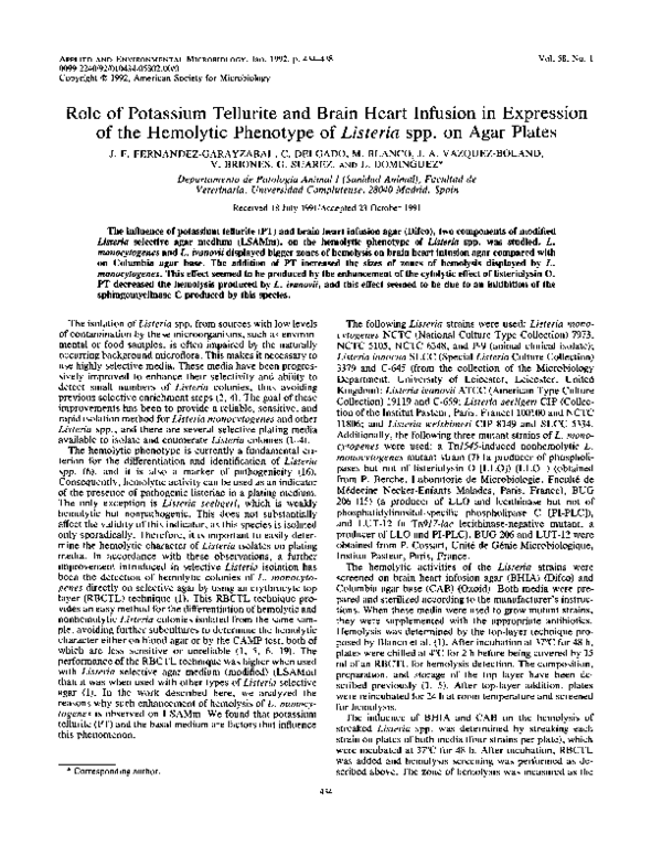 (PDF) Role of potassium tellurite and brain heart infusion in ...
