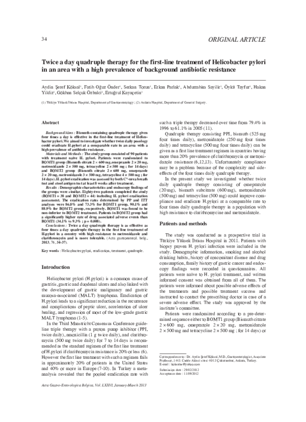 (PDF) Twice a day quadruple therapy for the first-line treatment of ...