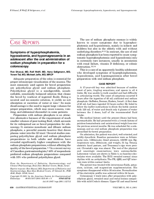 (PDF) Symptoms of hyperphosphatemia, hypocalcemia, and hypomagnesemia ...