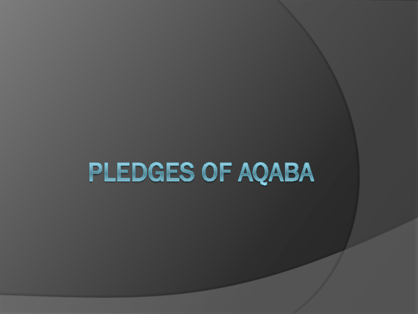 (PDF) Pledges of Aqaba