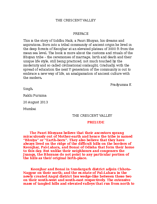 (DOC) THE CRESCENT VALLEY | pradyumna singh - Academia.edu