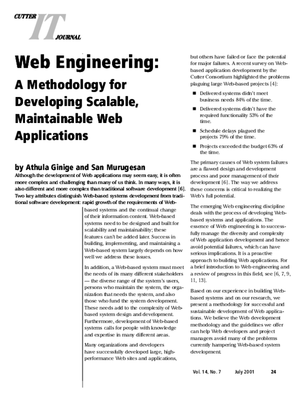 (PDF) Web engineering: an introduction