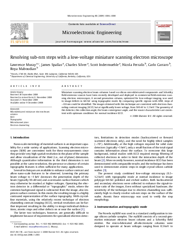(PDF) Resolving sub-nm steps with a low-voltage miniature scanning ...