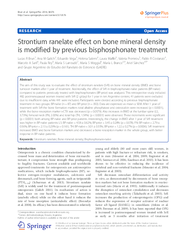 (PDF) Strontium ranelate effect on bone mineral density is modified by ...