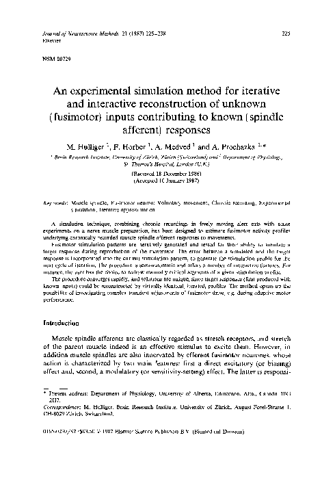 (PDF) An experimental simulation method for iterative and interactive ...
