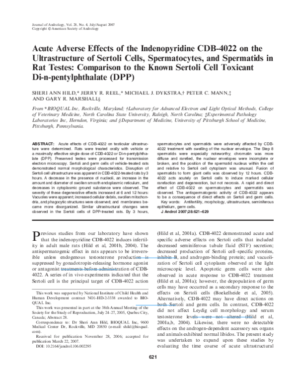 (PDF) Ultrastructure sperm defects in male mice during carcinogenicity ...