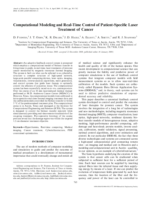 Pdf Computational Modeling And Real Time Control Of Patient Specific