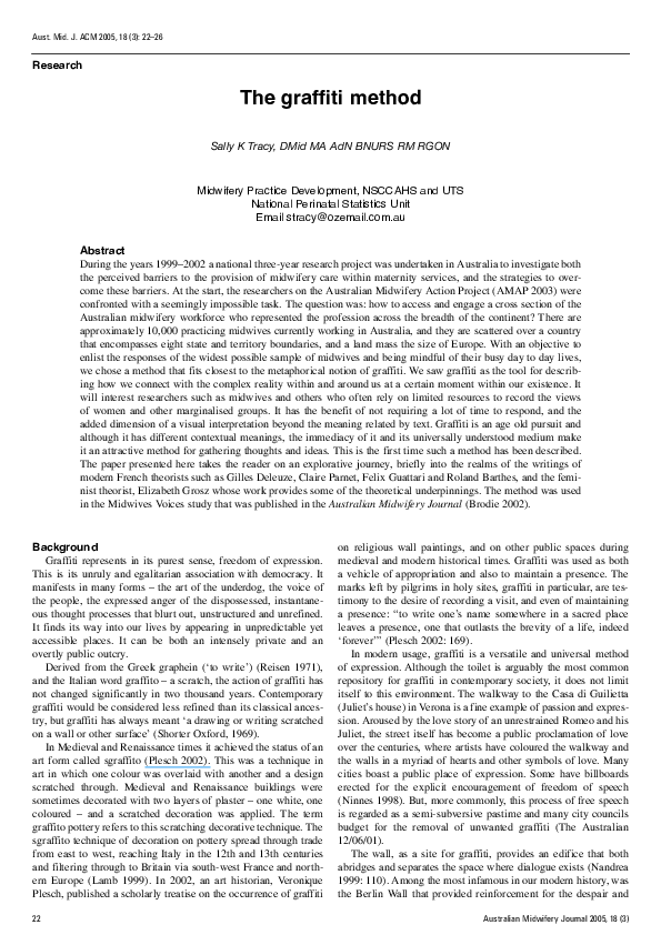 (PDF) The graffiti method