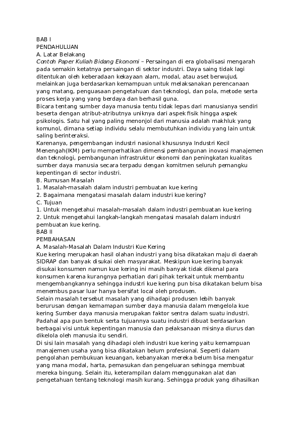 (DOC) contoh penulisan paper