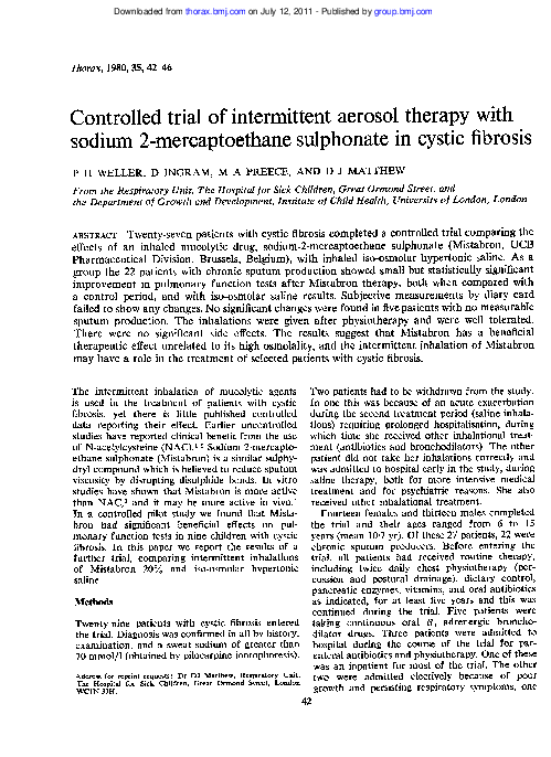 (PDF) Controlled trial of intermittent aerosol therapy with sodium 2 ...