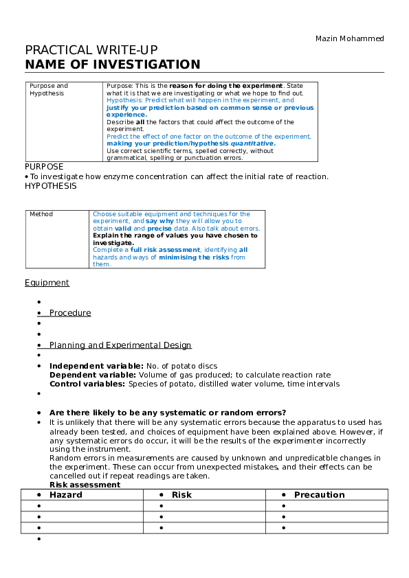 (DOC) Beetroot Membranes Experiment Write-Up | Fares Mohammed ...