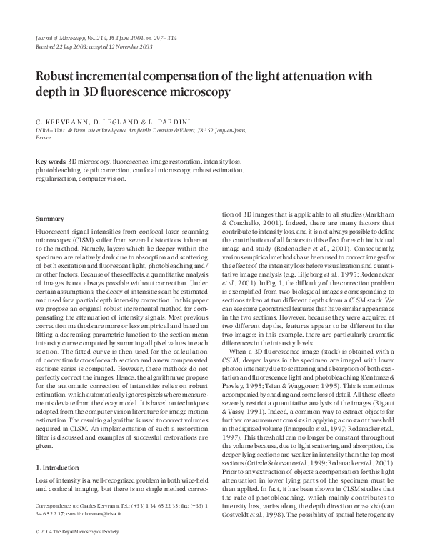 (PDF) Robust incremental compensation of the light attenuation with ...