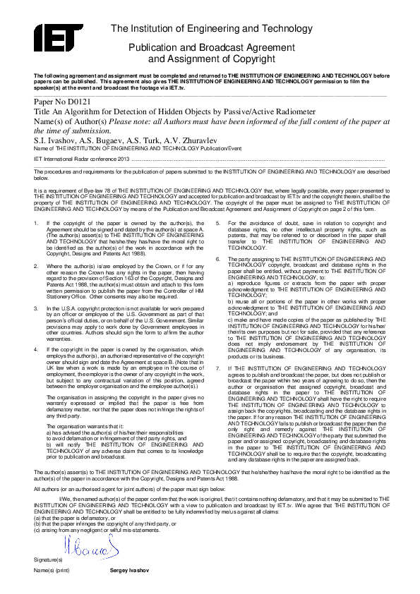 (PDF) Holographic subsurface imaging radar for applications in civil ...