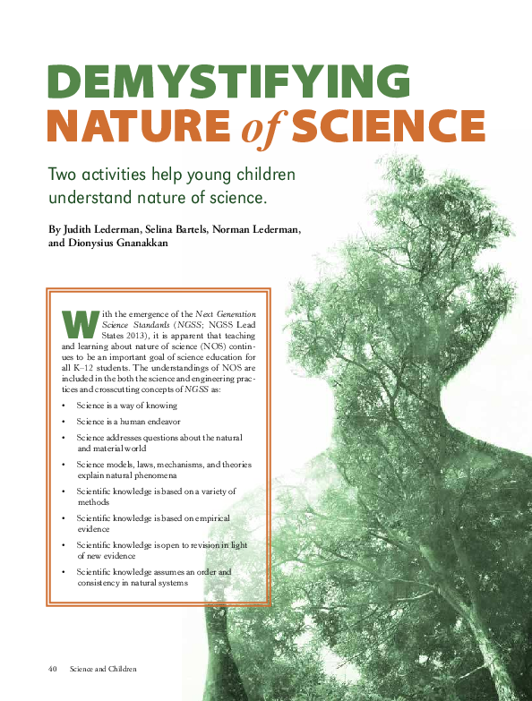 (PDF) Demystifying Nature of Science