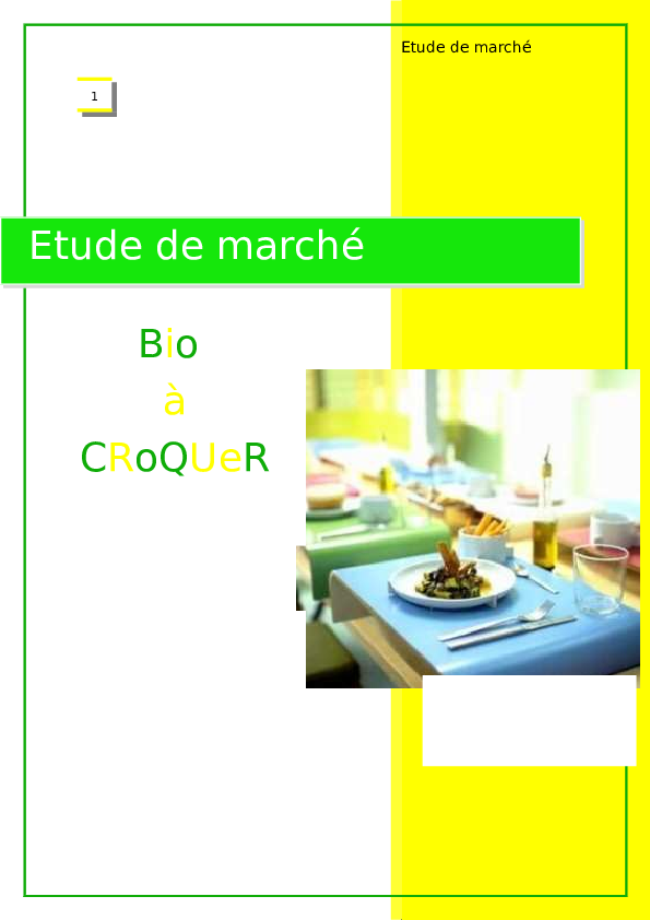 (PDF) Etude de marché