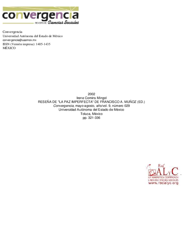(PDF) Construyendo la Paz, Una Perspectiva Interdisciplinar y ...