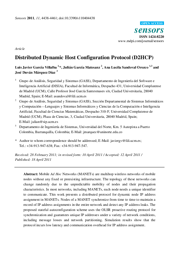 (PDF) Distributed Dynamic Host Configuration Protocol (D2HCP)