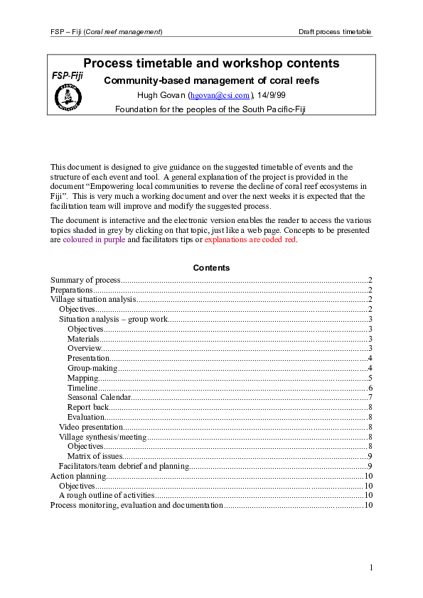 (DOC) Govan 1999 Process guidelines | Hugh Govan - Academia.edu