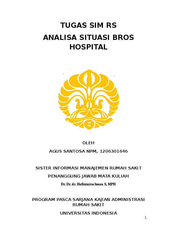 (DOC) TUGAS SIM RS