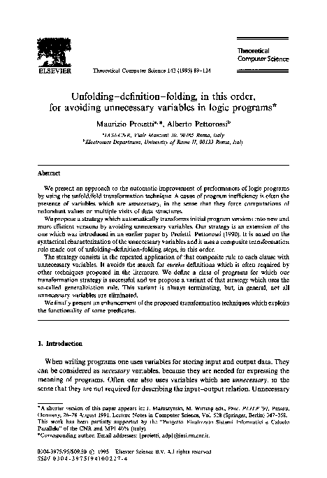 (PDF) Unfolding — definition — folding, in this order, for avoiding ...