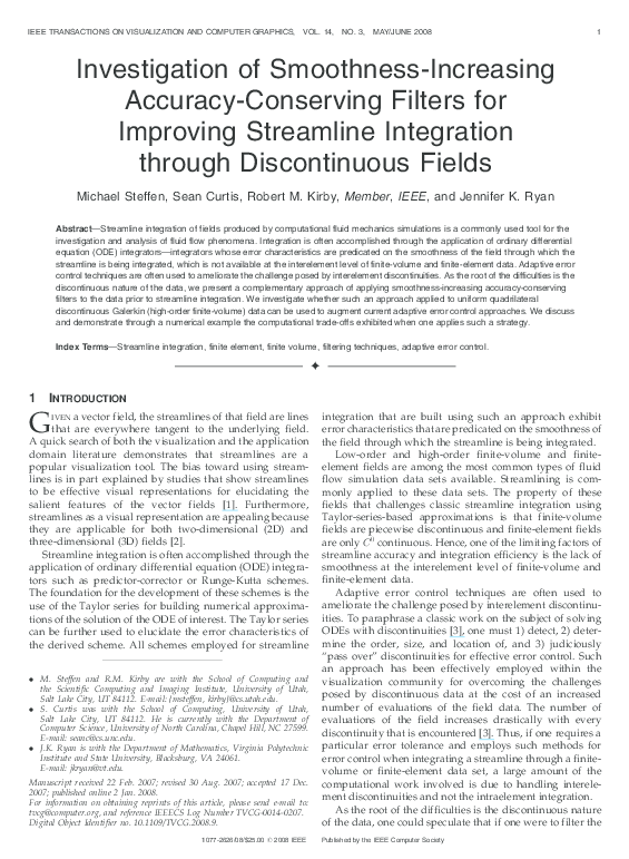 (PDF) Investigation of Smoothness-Increasing Accuracy-Conserving Filters for Improving ...