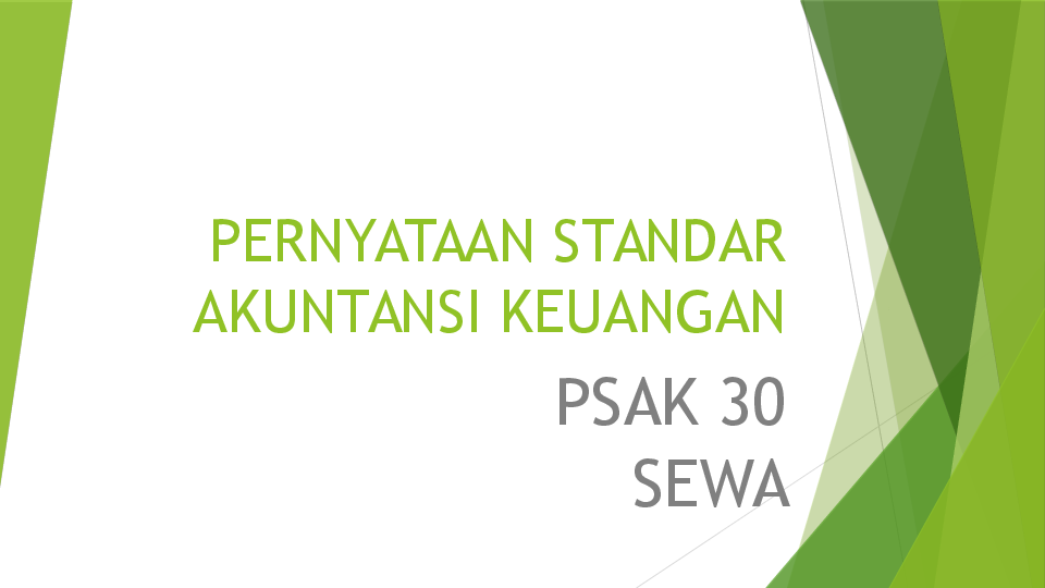 (PPT) PSAK 30 SEWA