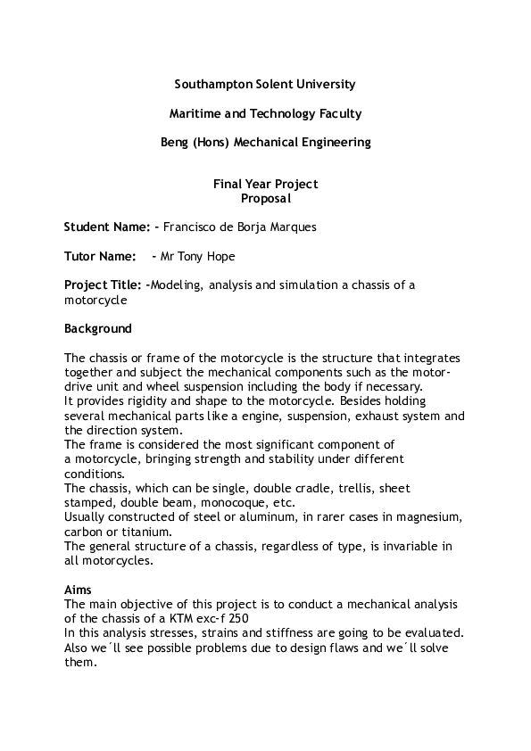 (DOC) Project proposal