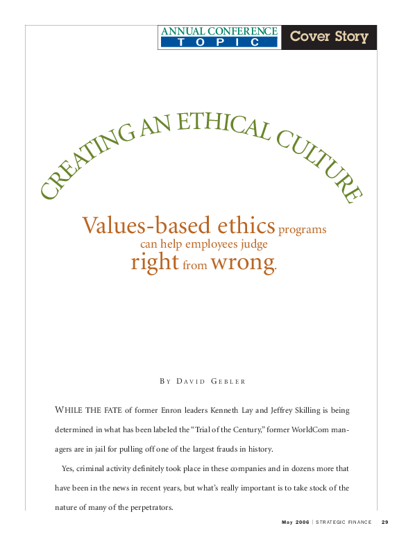 7 levels of an ethical organization