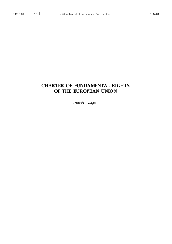 (PDF) the Charter of Fundamental Rights