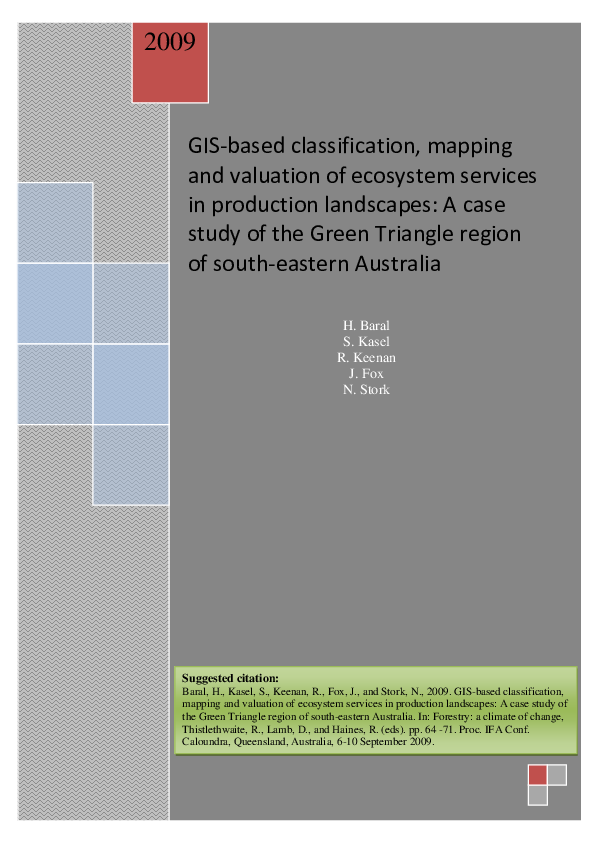 (PDF) GIS-based classification, mapping and valuation of ecosystem ...