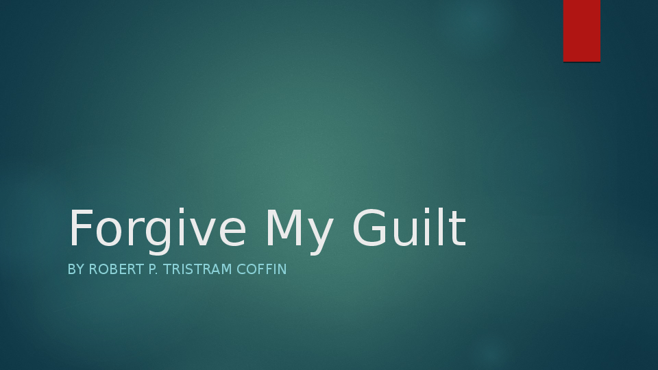 (PPT) Forgive My Guilt Analysis