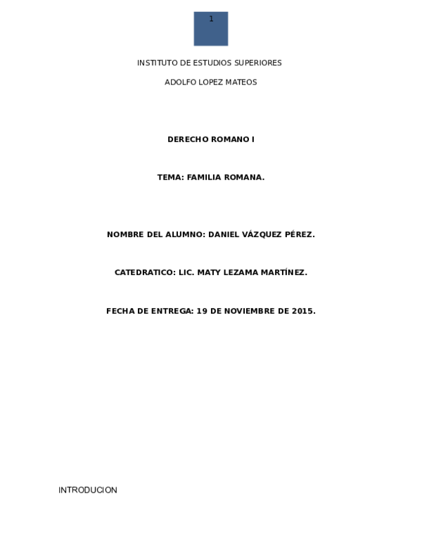 (DOC) FAMILIA ROMANA