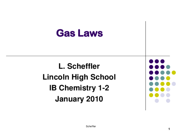 (PDF) Gas Laws PPT